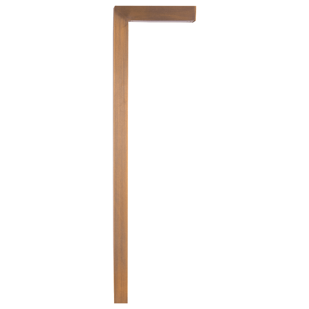 PLB07 Integrated 3W LED Brass L-Shaped Low Voltage Landscape Lighting