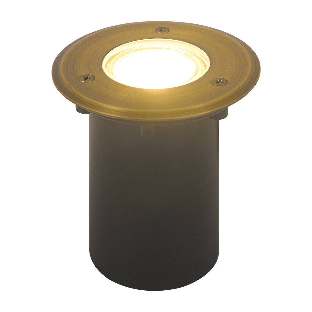 UNB12 Cast Brass Low Voltage Round LED In-ground Light IP65 Waterproof