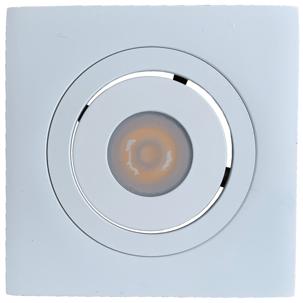 CB06 Dimmable Recessed Square Cast Aluminum LED Puck Light Cabinet Dow
